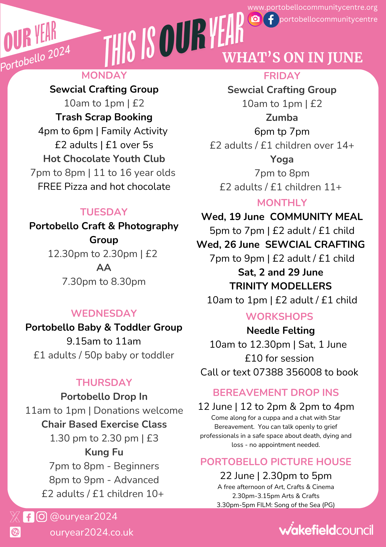 What’s On – Portobello Community Centre