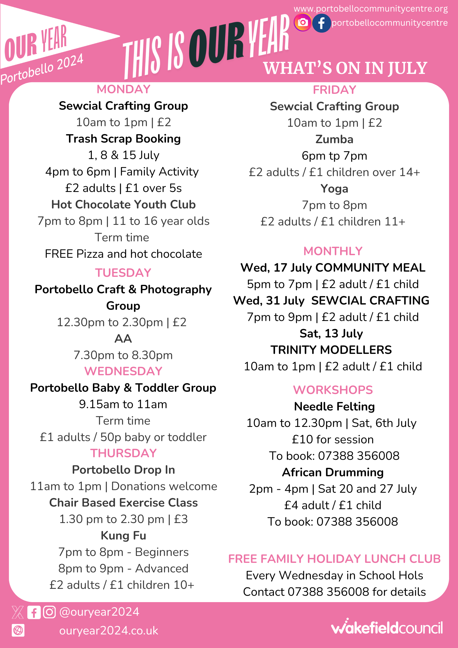 What’s On – Portobello Community Centre